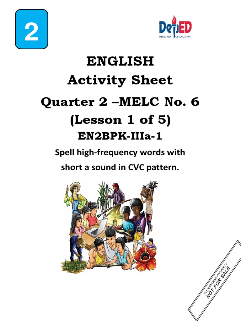 English Activity Sheet: Quarter 2 - MELC No. 6 (Lesson 1 of 5) | PDF ...