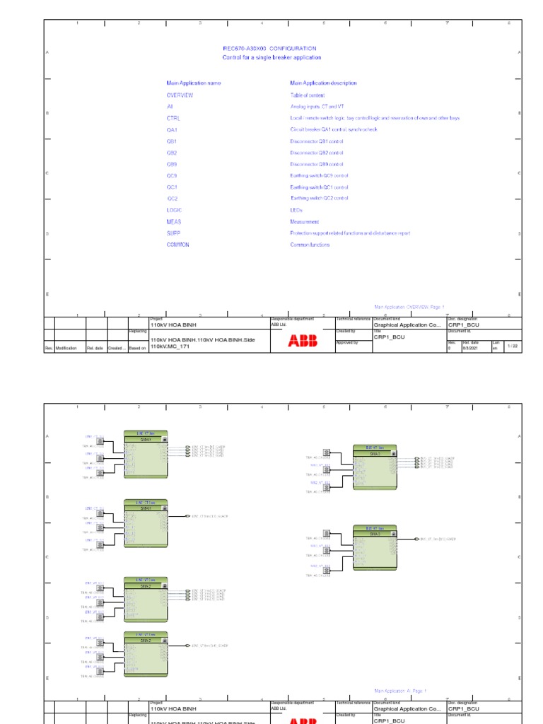 Application Configuration REC670 | PDF