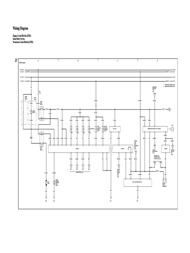 Wiring Diagram: Engine Control Module (ECM) - Immobilizer System ...