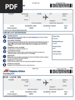 Cebu Pacific Flight Itinerary Sample | PDF | Aviation | Business