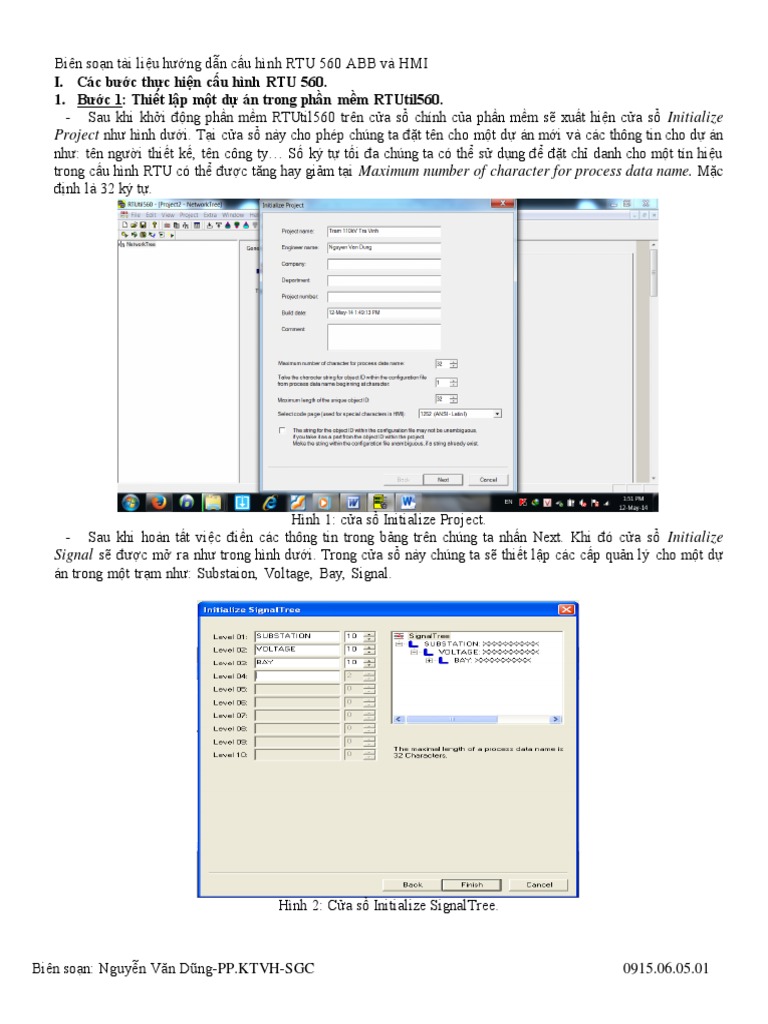 Các bước thực hiện cấu hình RTU 560-HMI | PDF