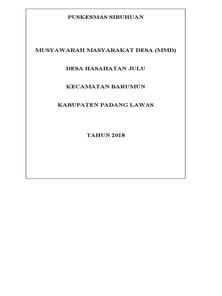 Contoh MMD | PDF