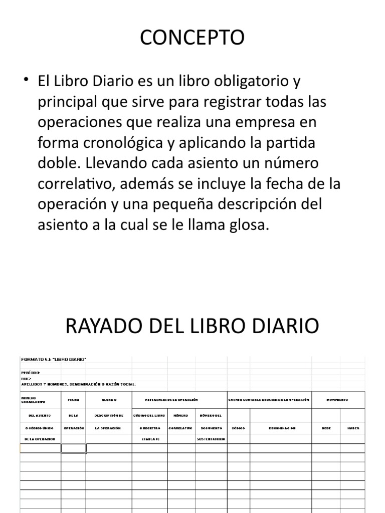Guía del Libro Diario en Contabilidad | PDF | Contabilidad | Corporaciones