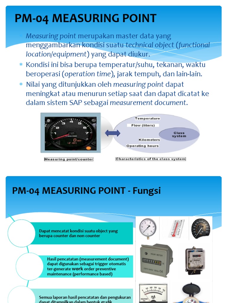 Pm-04 Measuring Point: Measuring Point Merupakan Master Data Yang ...