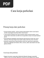 Metode dan Prinsip Perkolasi dalam Ekstraksi | PDF
