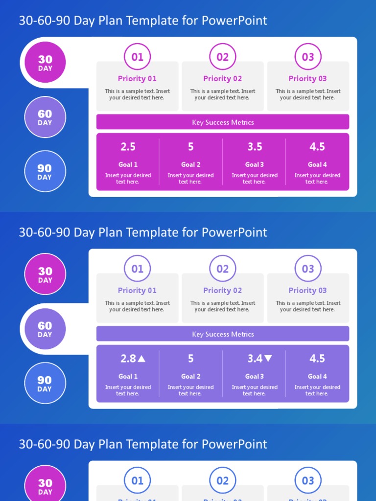 FF0352 01 90 Day Plan Template For Powerpoint | PDF | Marketing