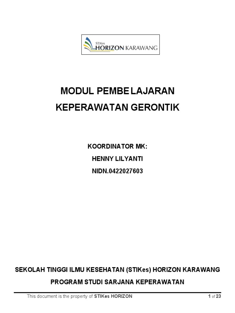 FLM Gerontik-9 - Management Medikasi | PDF
