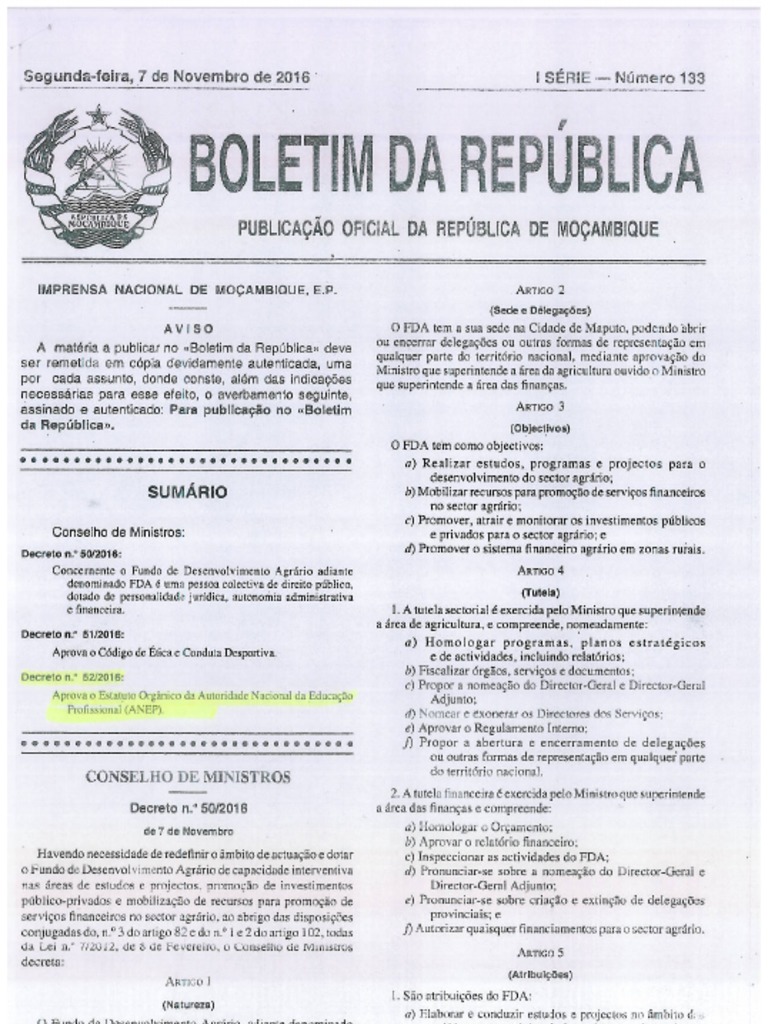 Estatuto Organico Da ANEP | PDF