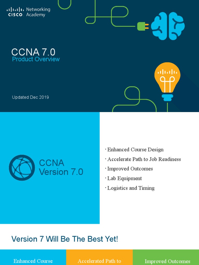 CCNA 7.0: Product Overview | PDF | Cisco Certifications | Computer Network