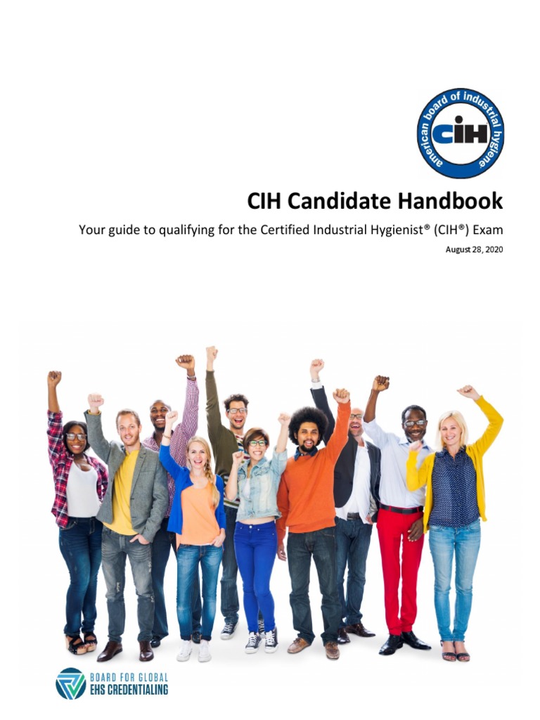CIH Candidate Handbook V1 2020-08-27B WEB | PDF | Occupational Hygiene ...