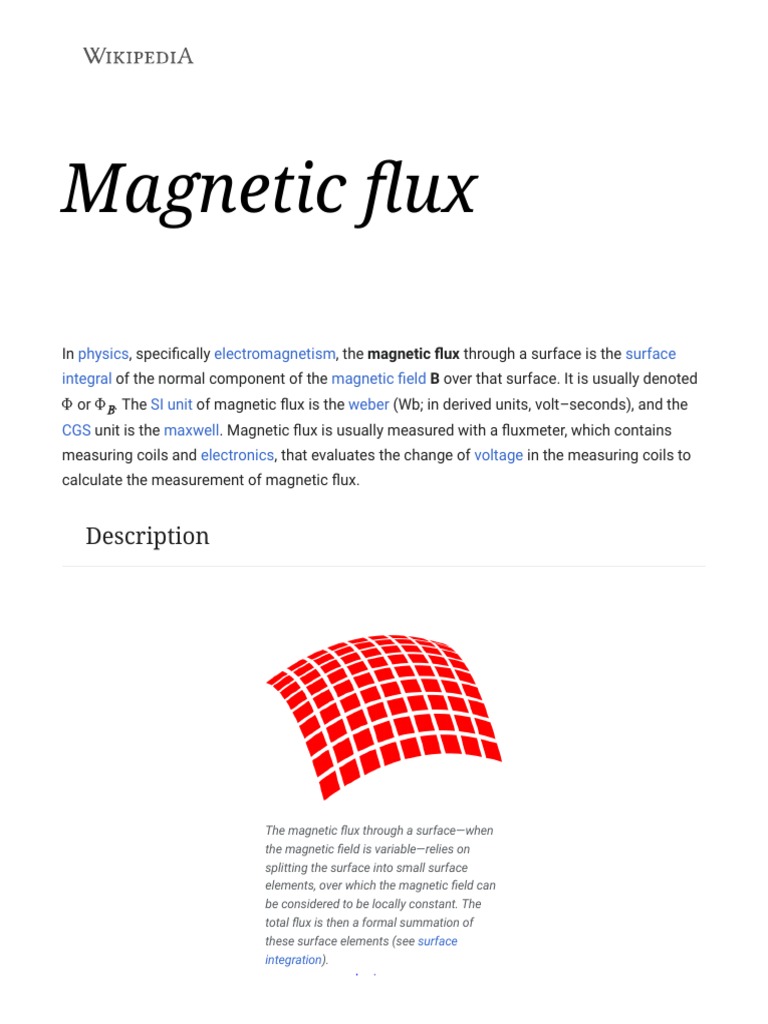 Magnetic Flux | PDF | Magnetic Field | Electromagnetic Induction