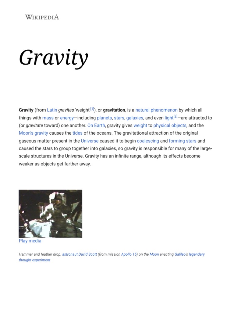 Gravity | Download Free PDF | Gravity | General Relativity