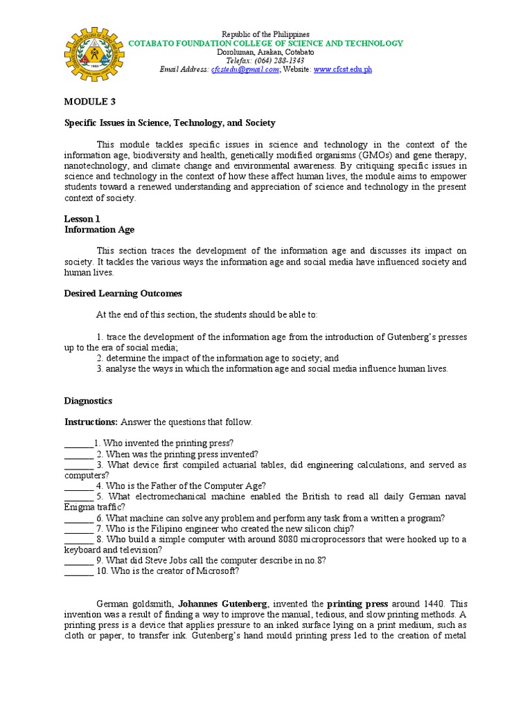 Module 3 Section 1 | PDF | Printing Press | Printing
