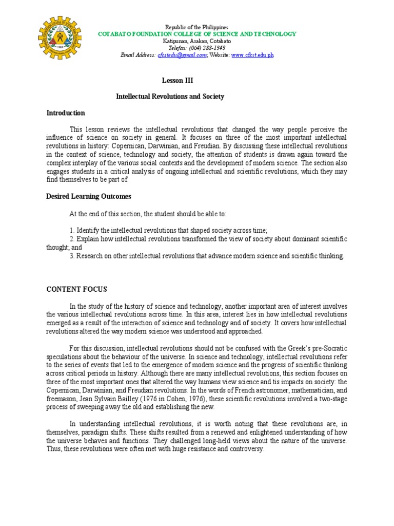 Module 1 Section 3 | PDF | Heliocentrism | Psychoanalysis