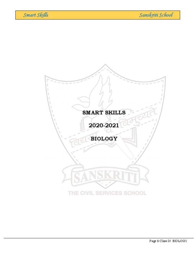 Biology IX | PDF | Tissue (Biology) | Cell (Biology)