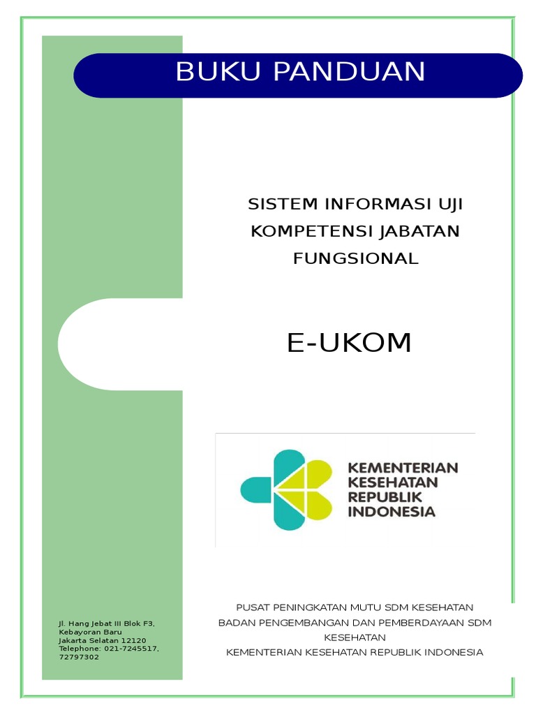Buku Panduan E-UKOM (Admin) - Ref | PDF