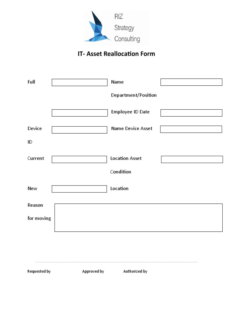IT Asset Reallocation Form | PDF