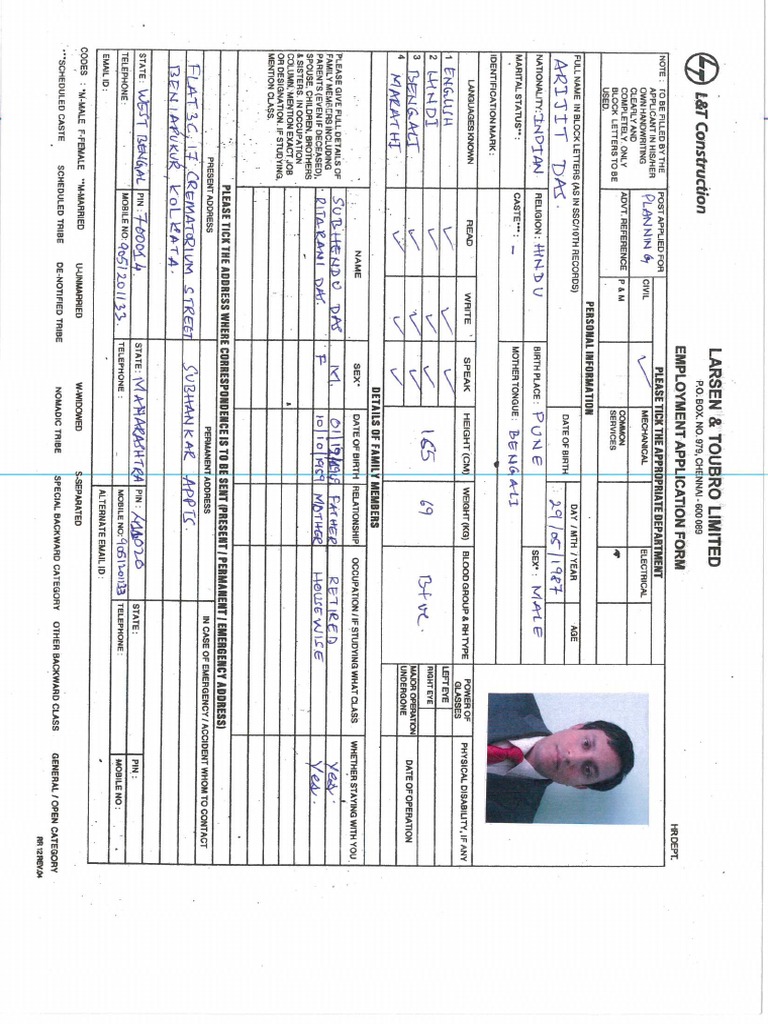 Eaf Form | PDF