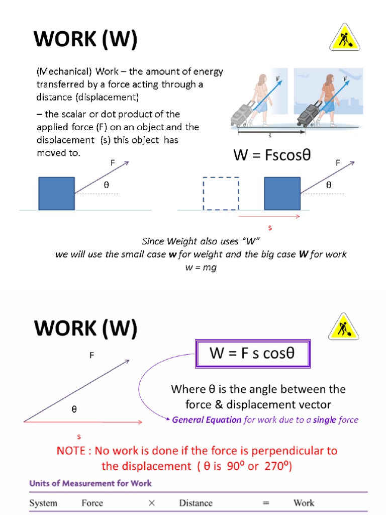 Work, Energy and Power | PDF | Potential Energy | Mass