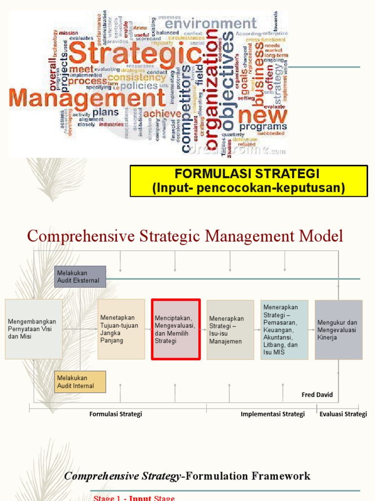 Formulasi Strategi | PDF