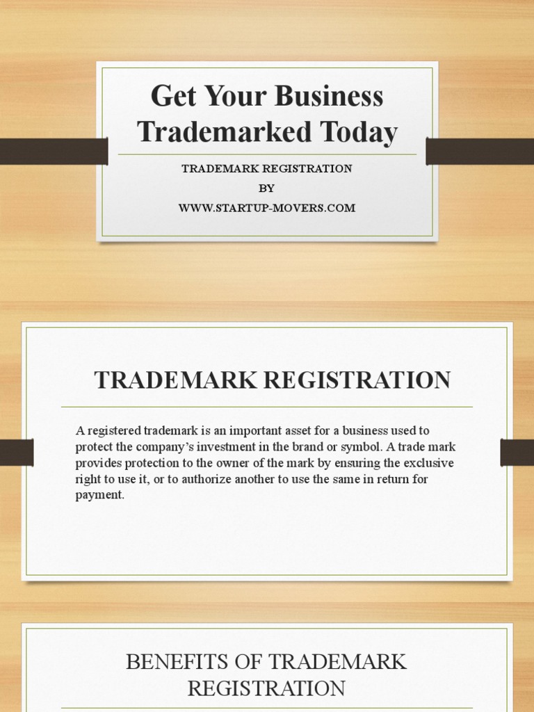 Trademark Registration Benefits Explained | PDF