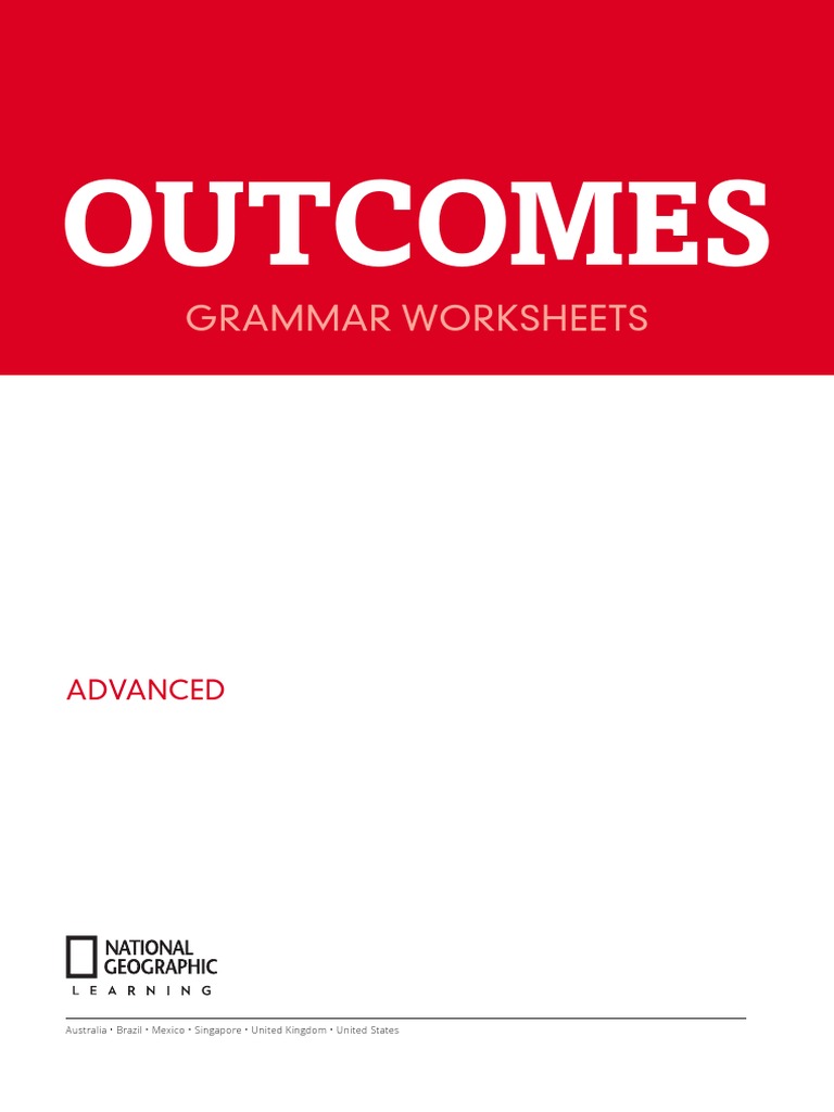 Advanced - Grammar Worksheets | PDF | Verb | Noun