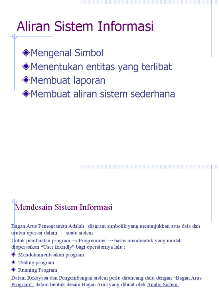 Aliran Sistem Informasi | PDF