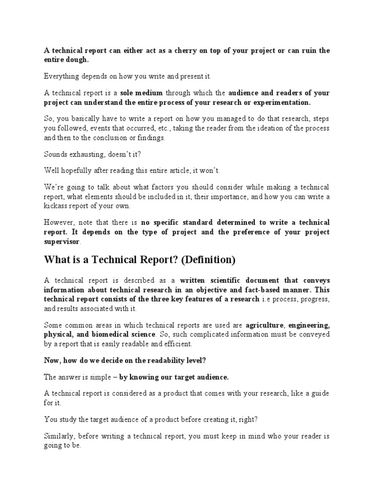 Technical Report Writing | PDF | Proofreading | Information Technical Report Writing | PDF | Proofreading | Information