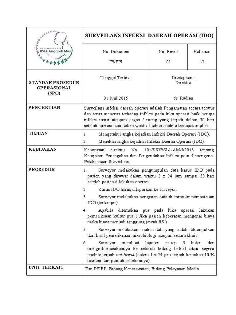 SPO Surveilans IDO | PDF