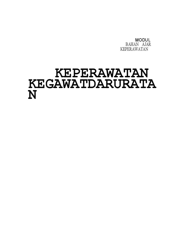 Modul Keperawatan GAdar | PDF