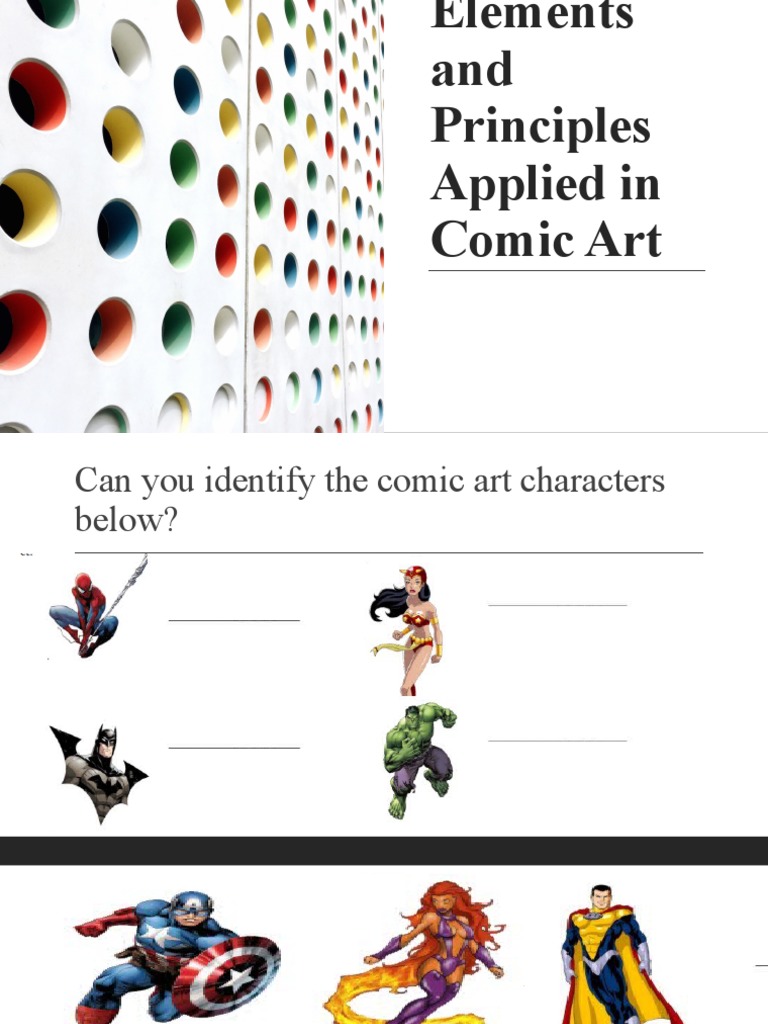 Elements and Principles of Comic Arts | PDF