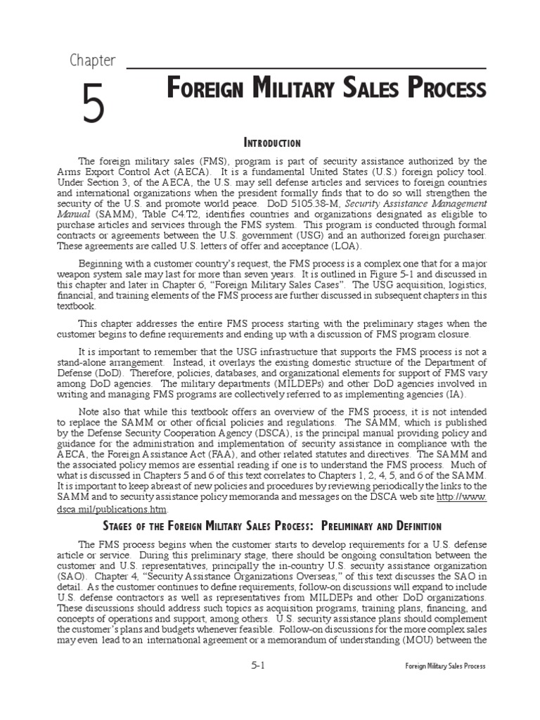 Fms Process | United States Department Of Defense | Government