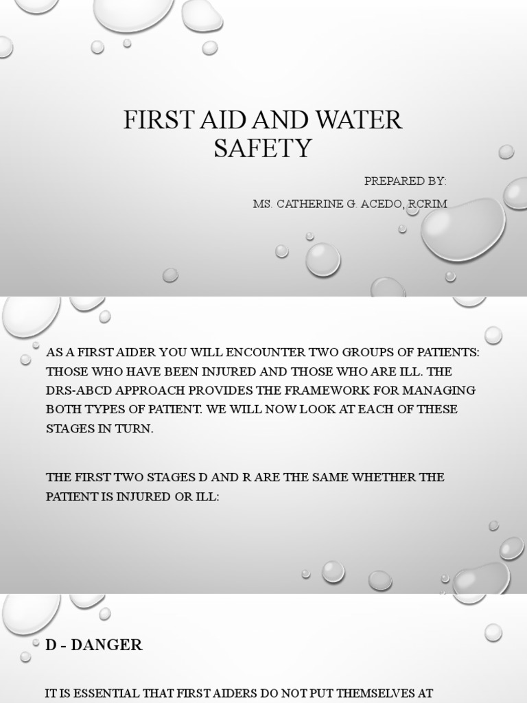 First Aid and Water Safety Essentials | PDF | Cardiopulmonary ...