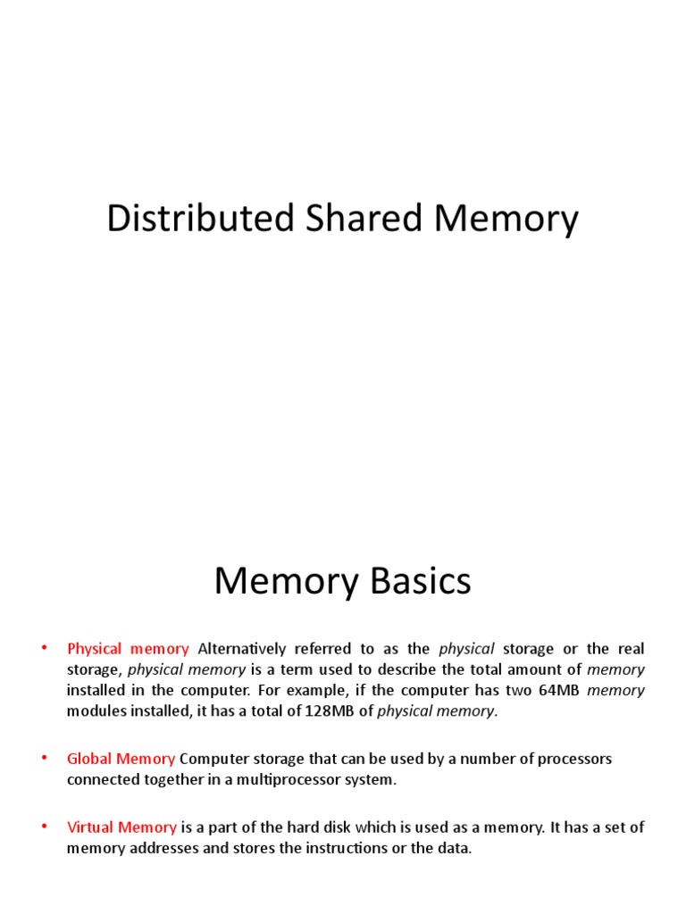 Distributed Shared Memory | PDF | Cache (Computing) | Computer Data Storage