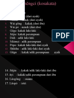 Sebutan Keluarga Dalam Bahasa Mandarin | PDF