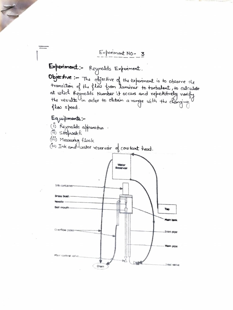 Reynolds Experiment | PDF | Reynolds Number | Building Engineering