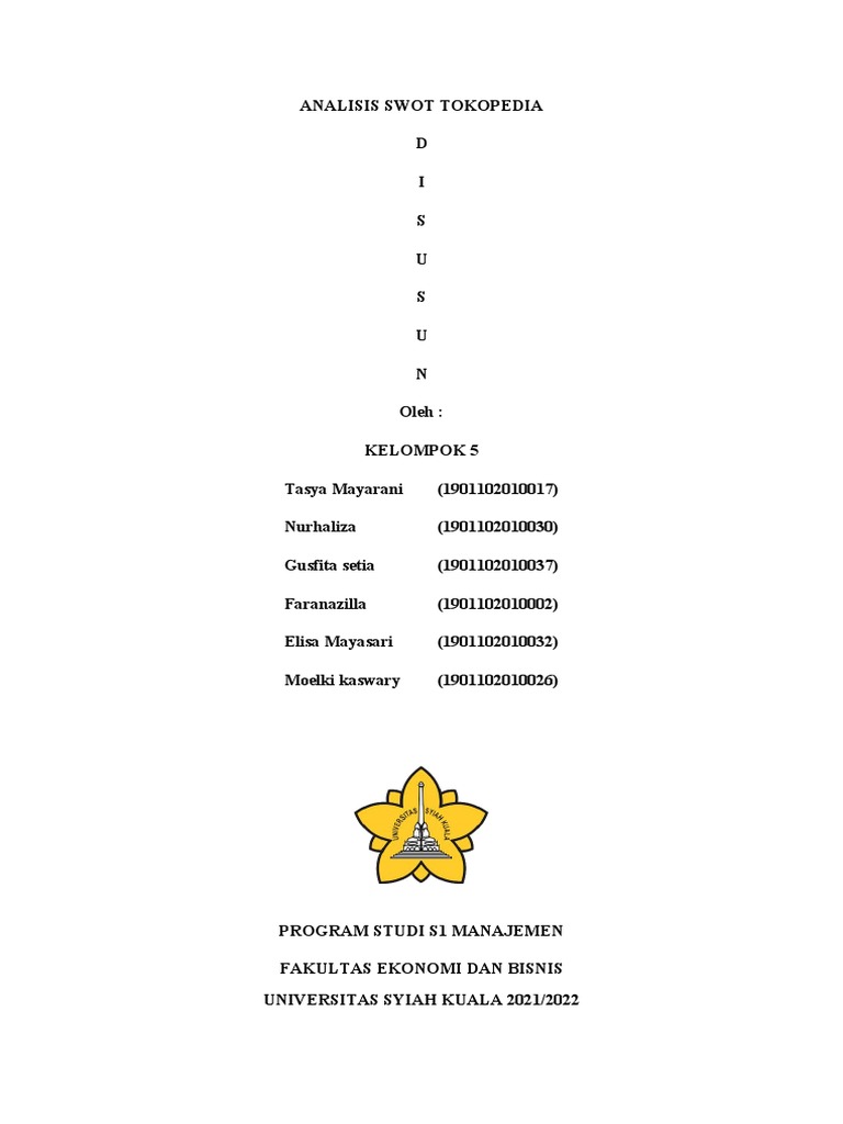 Analisis Swot Tokopedia | PDF