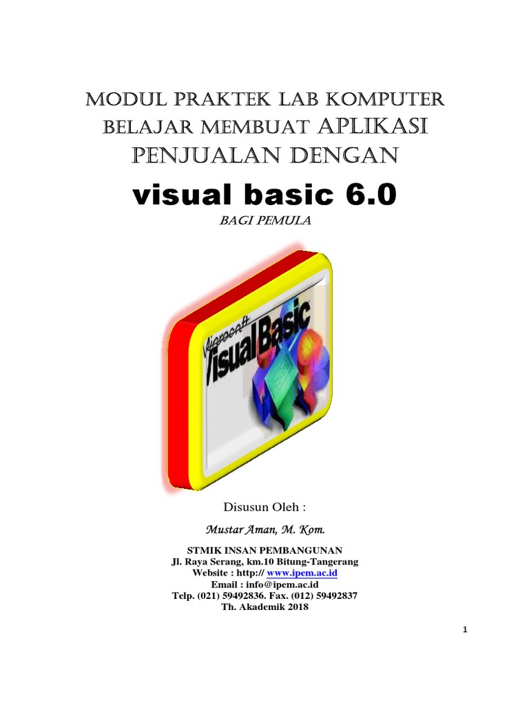 Modul VB Ke-1 Cara Install Dan Pengenalan Tampilan IDE Visual Basic ...