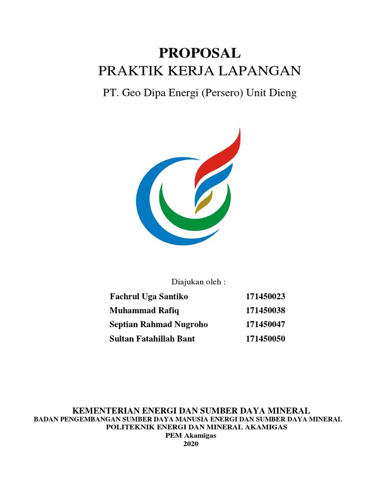 Proposal Geo Dipa Energi | PDF | Teknologi & Rekayasa