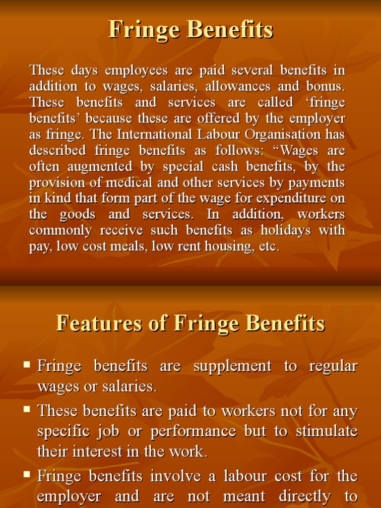 Understanding Fringe Benefits in HRM | PDF | Employee Benefits | Welfare