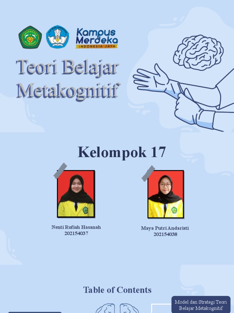 Teori Belajar Metakognitif - Kelompok 17 | PDF