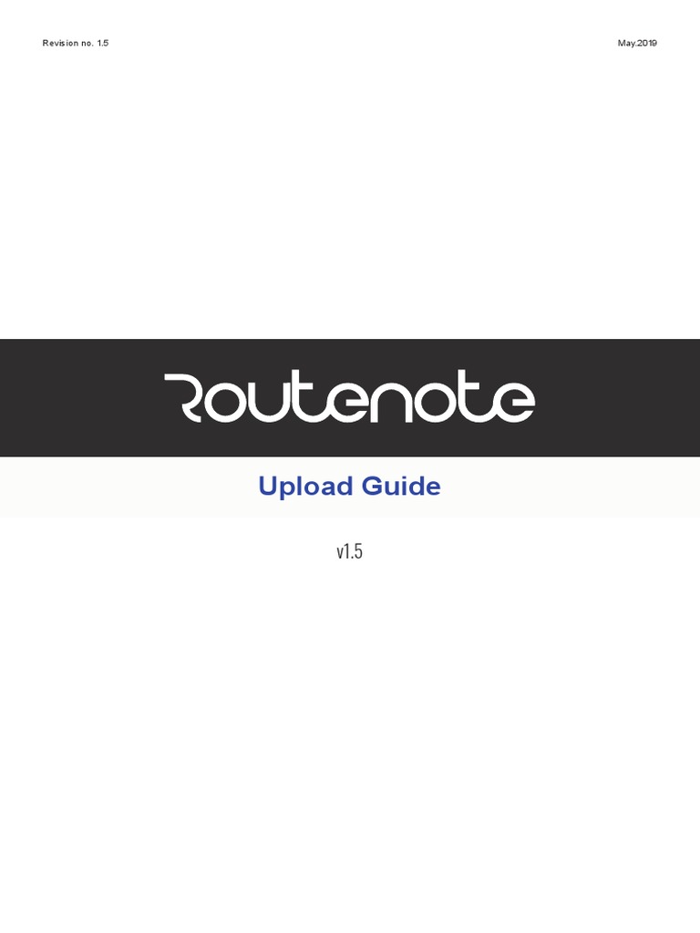 Routenote Upload Guide June 2019 | PDF | Metadata | Pricing