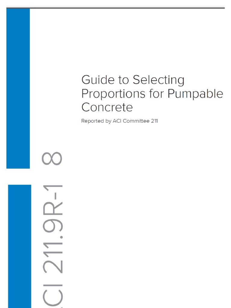 ACI 211 9R 18 Guide To Selecting | PDF