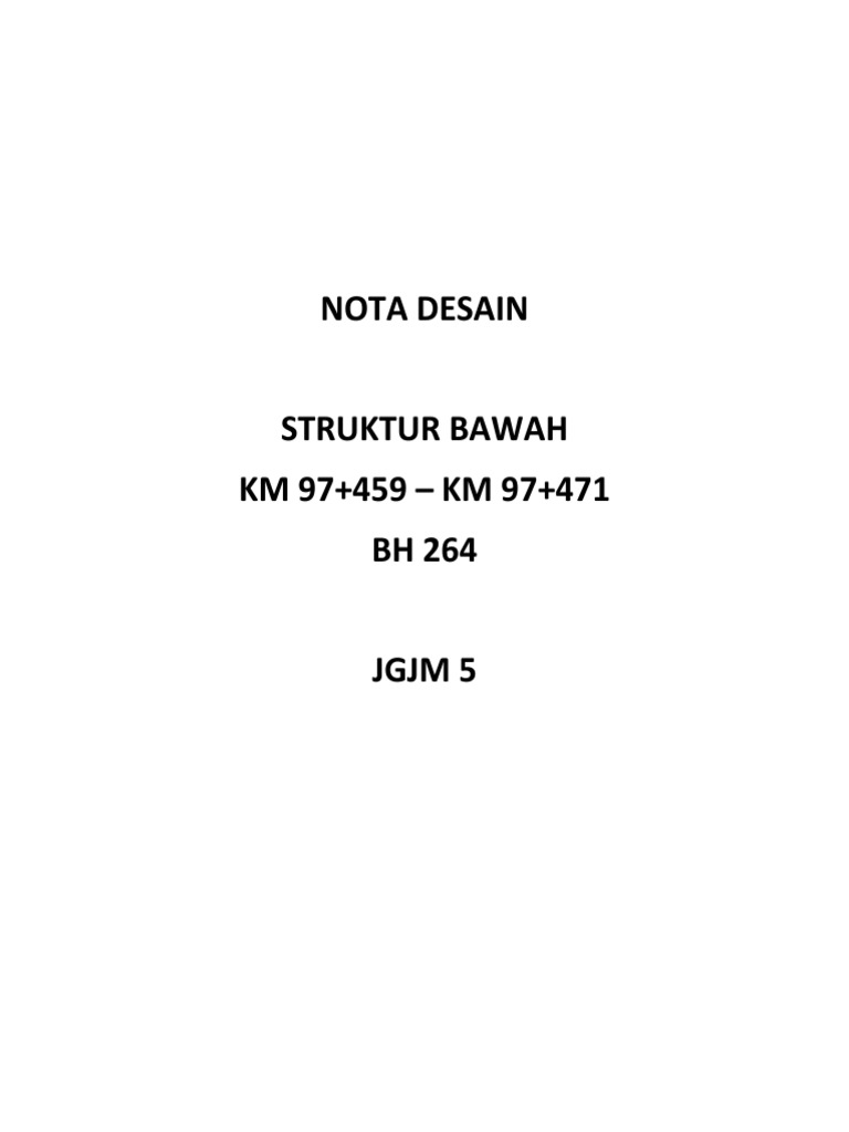 Nota Desain | PDF