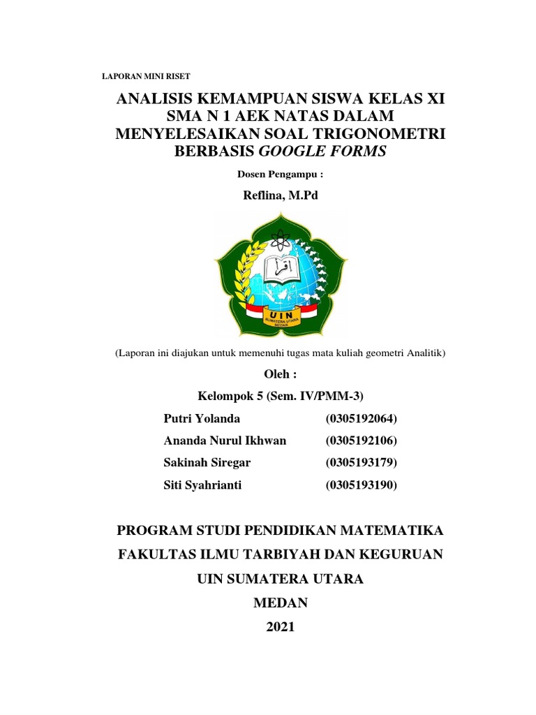 Bismillah Laporan Mini Riset Geometri Kel 5 | PDF | Seni | Komputer