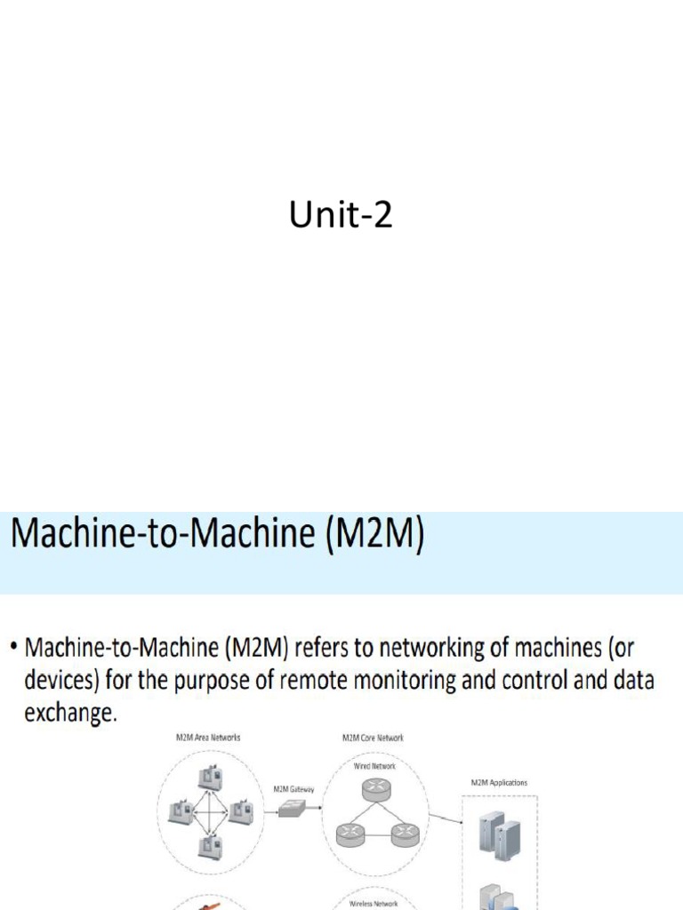 IOT and M2M | PDF | Computer Network | Internet Of Things