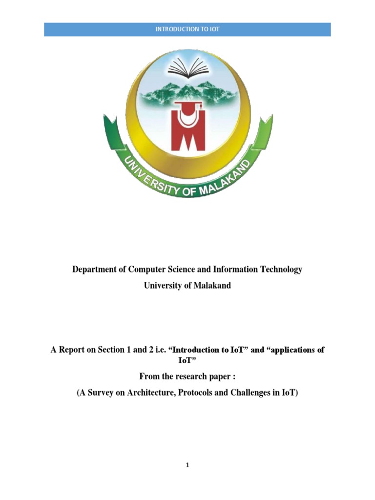IoT 1ST Assignment | PDF | Internet Of Things | Computing