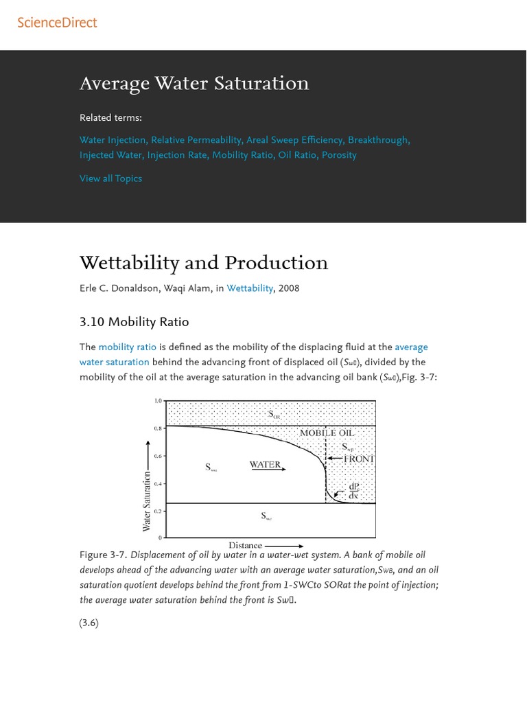 Wettability and Production | PDF | Enhanced Oil Recovery | Petroleum ...