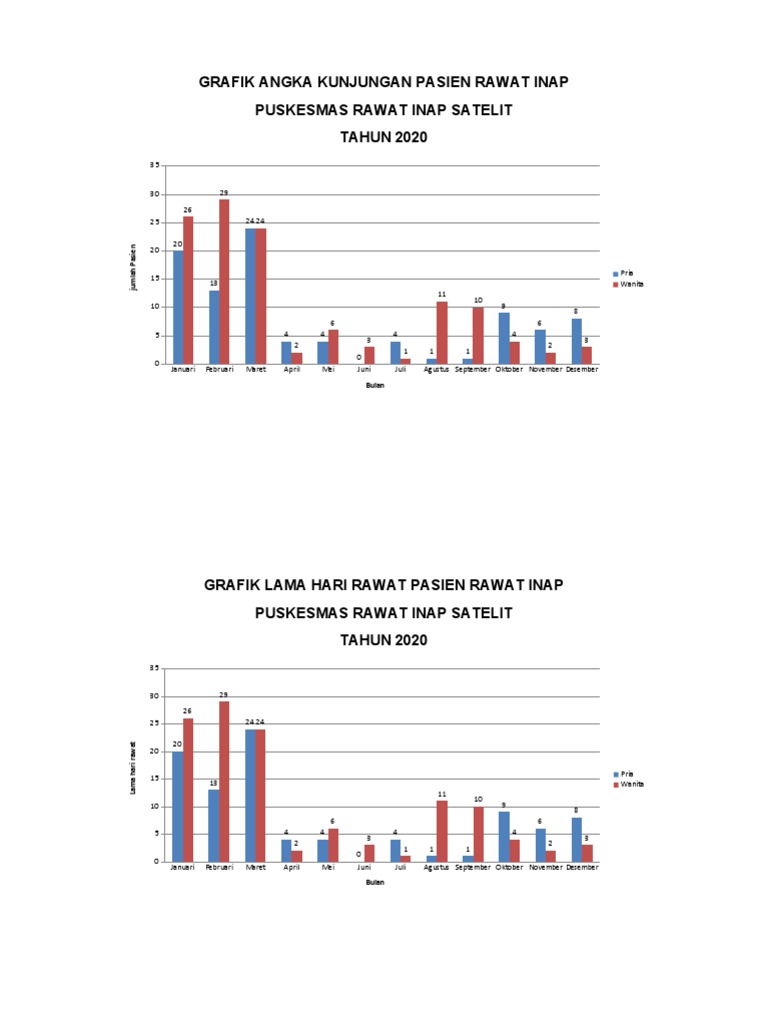 Grafik Kinerja Rawat Inap Puskesmas Satelit Tahun 2020 dan 2021 | PDF