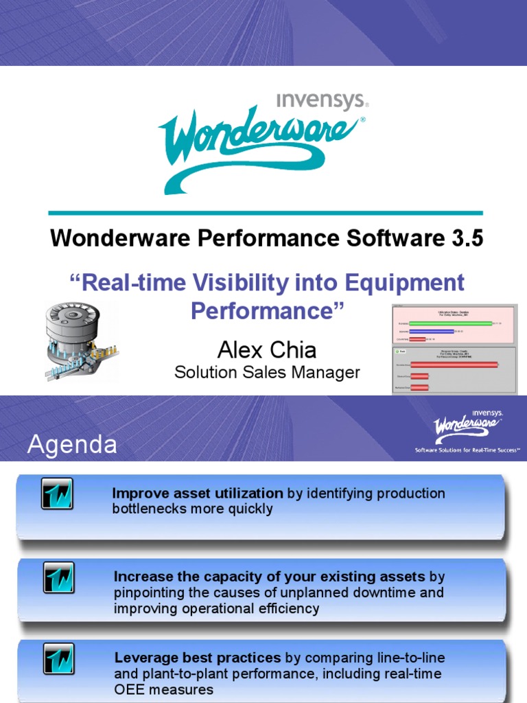 Wonderware Performance Software 3.5: "Real-Time Visibility Into ...